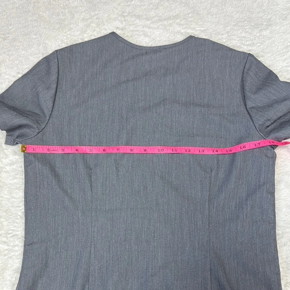 Figs | Tops | Figs Gray Fitted Short Sleeve Top | Poshmark